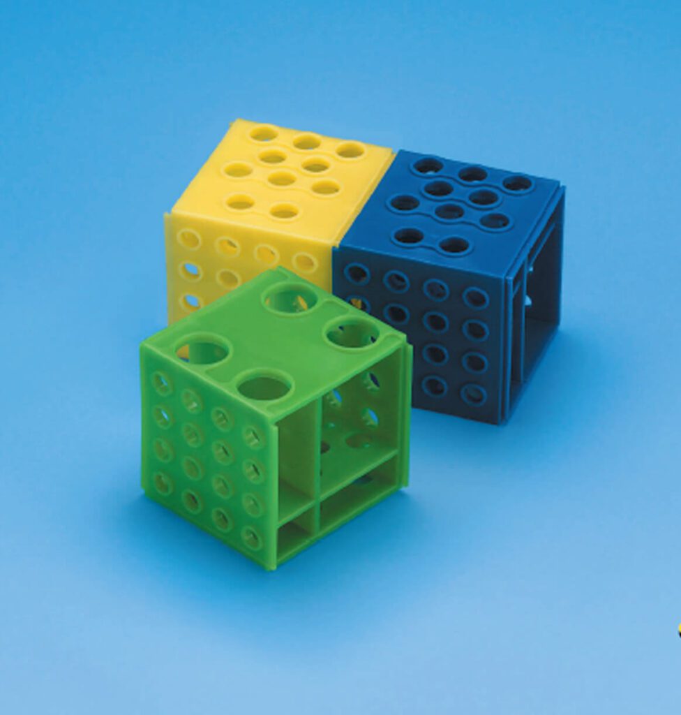 JUNIOR 4 Way Tube Rack, PP - Tarsons